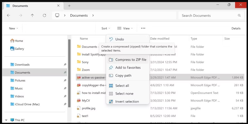 +3 formas de cómo crear archivos ZIP fácilmente en Windows